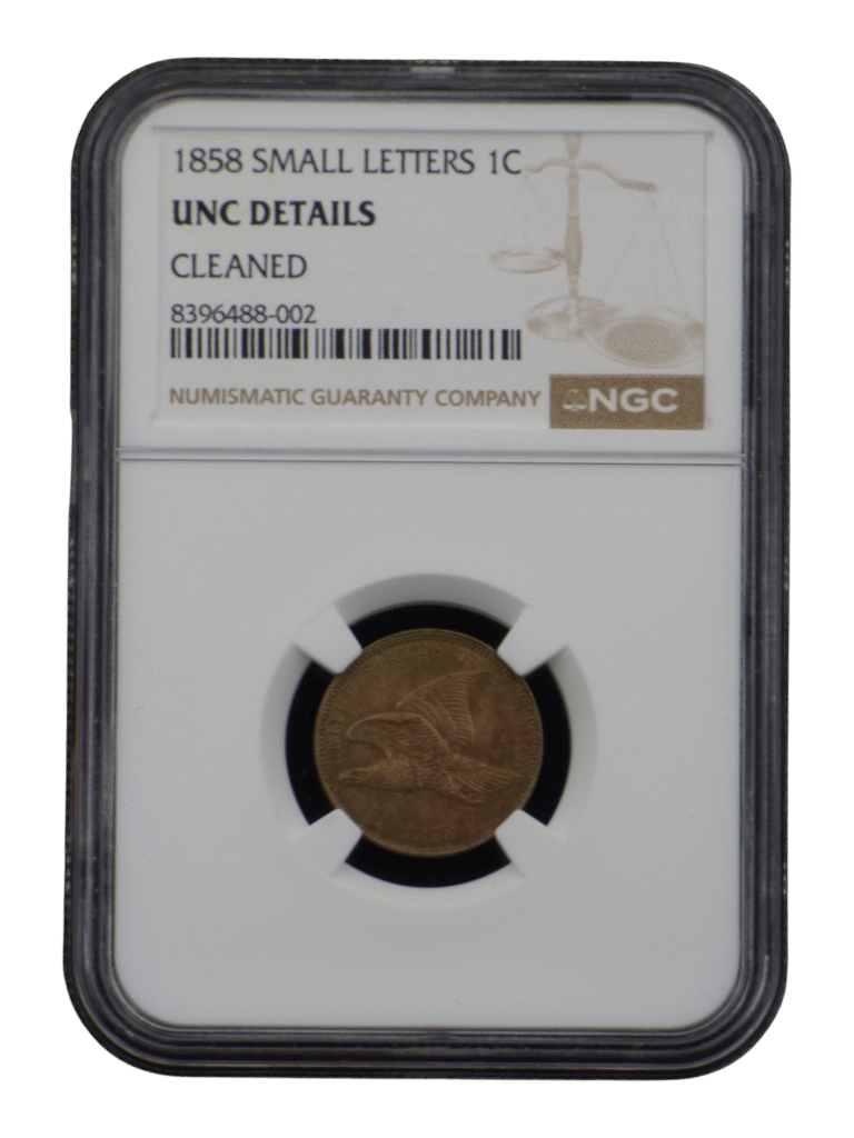 1858 NGC UNC - Rum River Coin